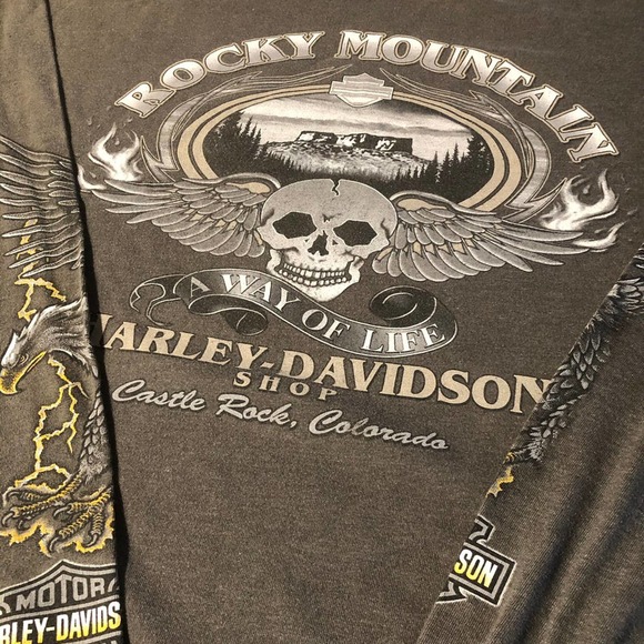 Harley-Davidson | Shirts | Rocky Mountain Harley Davidson Castle | Poshmark